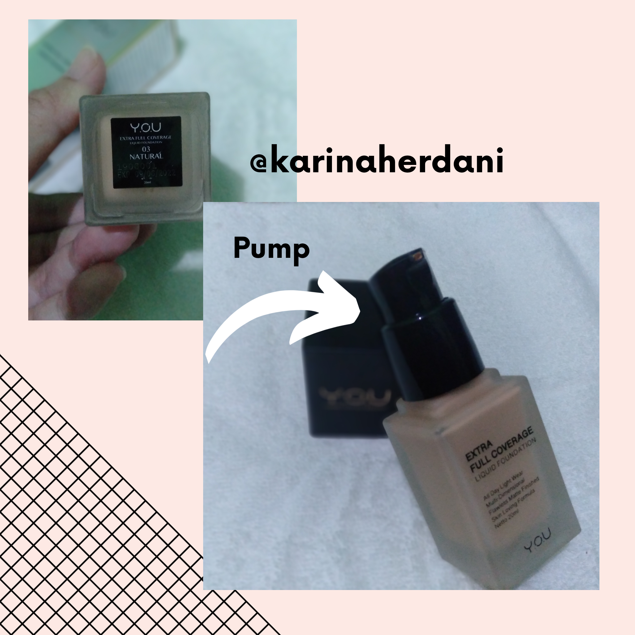 REVIEW : Y.O.U Full Coverage Liquid Foundation - Karina Herdani