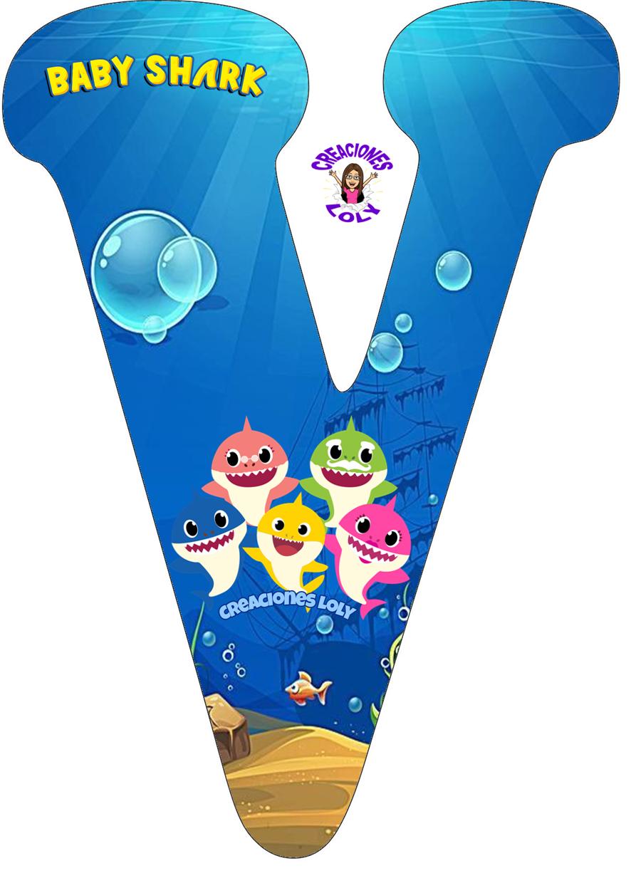 Creaciones Loly: Abecedario Baby Shark