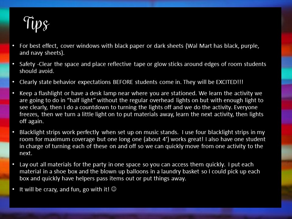 O For Tuna Orff: Glow in the Dark Music Class (Party)