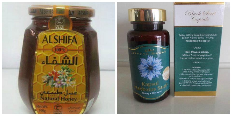 Produk Sunnah Shoppe: Pakej Madu dan Kapsul biji Habbatus Sauda
