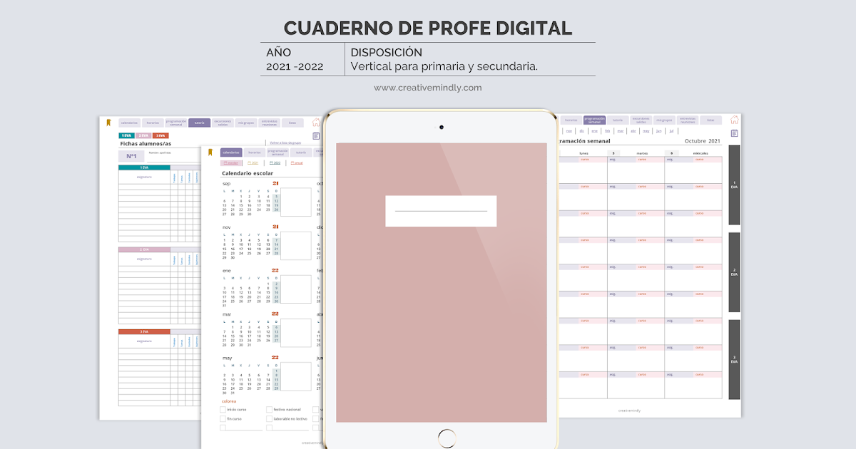 Creative Mindly: Cuaderno de profe digital 2021 2022