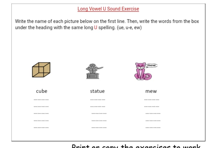 Third Grade A-B-C-D: WEEK #14 Phonics. Long Vowel U. Week. 14