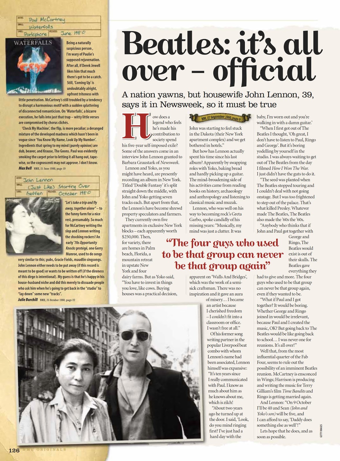 The BEATLES Illustrated: The Beatles. The Solo years 1970-1980 · NME ...