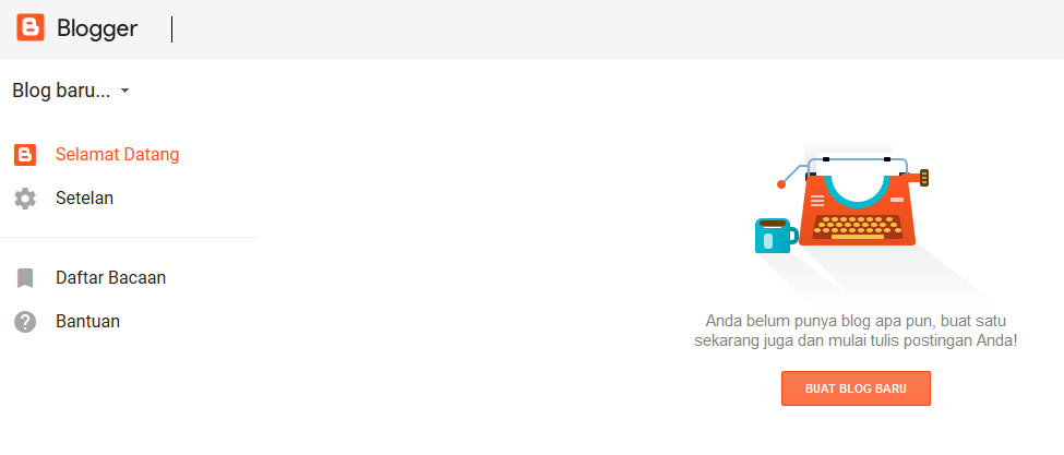 4 Langkah Cara Membuat Blog Gratis di Blogger / Blogspot