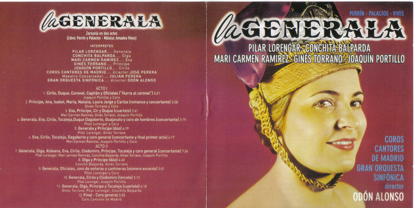 ZARZUELAS DE COLECCION: LA GENERALA