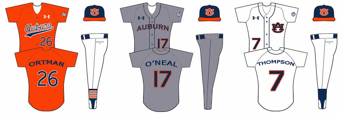Auburn Baseball Tracker Week 1 - Auburn Uniform Database