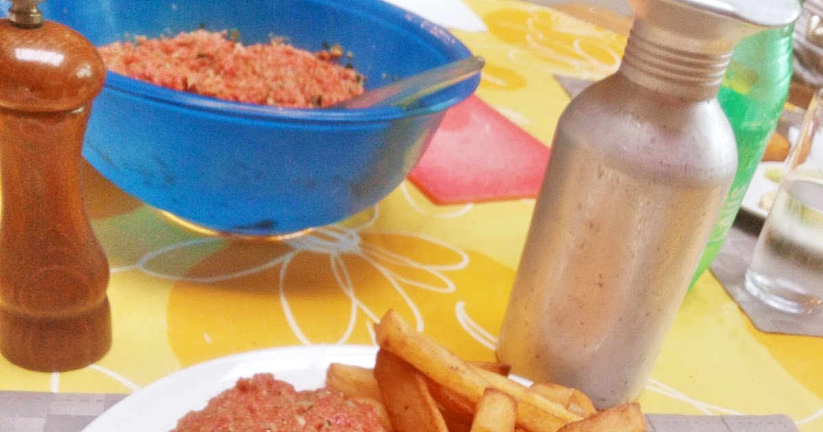 Américain frites salade