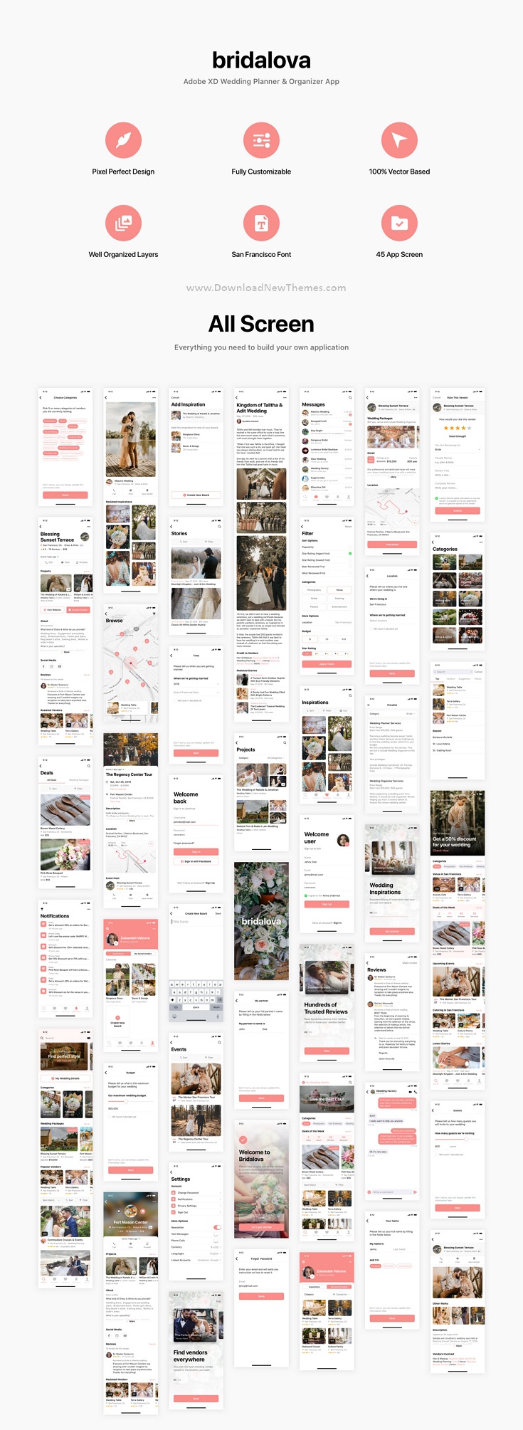 Bridalova Adobe XD Wedding Planner Organizer App Download New Themes bridalova-adobe-xd-wedding-planner-organizer-app-download-new-themes