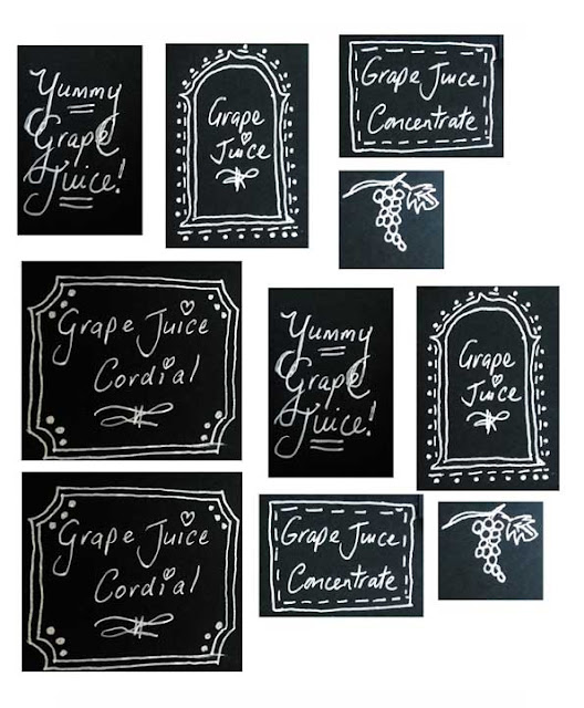 Printable Grape Juice Labels