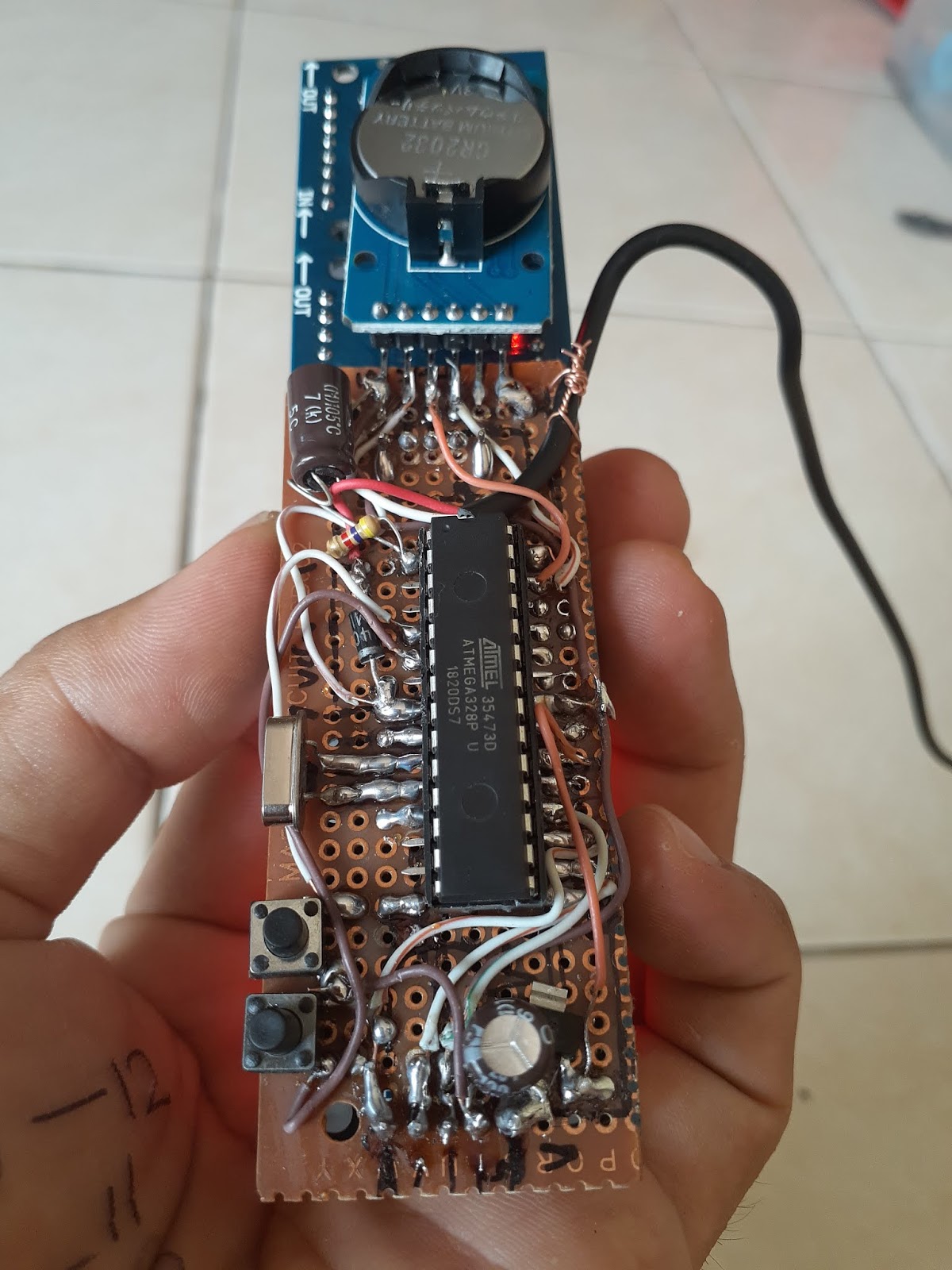 DIY sysmin jam dot matrix dengan PCB Bolong ~ Blog edukasi