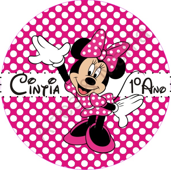 Arte Digital Minnie Rosa