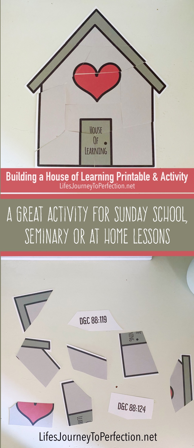 Life's Journey To Perfection: Building a House of Learning Activity for ...