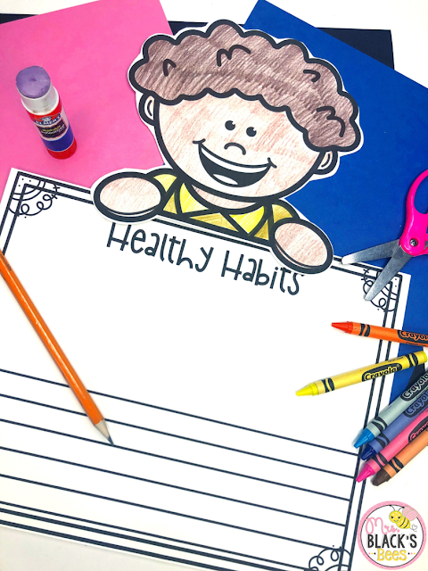 Healthy Habits Bulletin Board and Craft | Mrs. Black's Bees