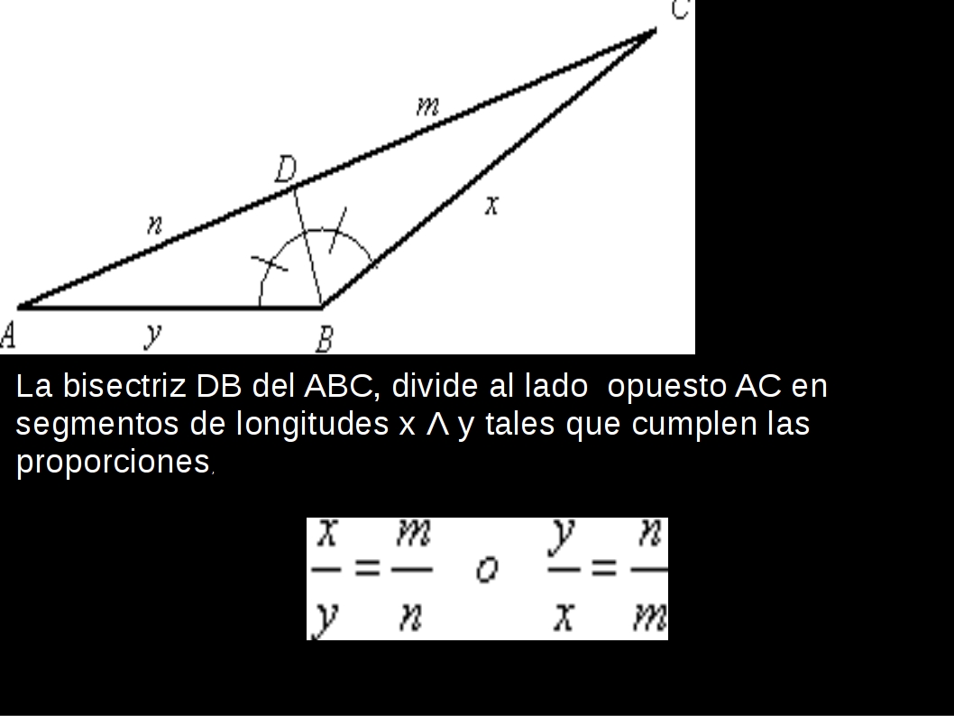 MATESINLIMITES.CL: Teorema de la Bisectriz.