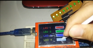 Kontrol Led Menggunakan Arduino Dan LCD TFT 2.4 inch SPFD5408