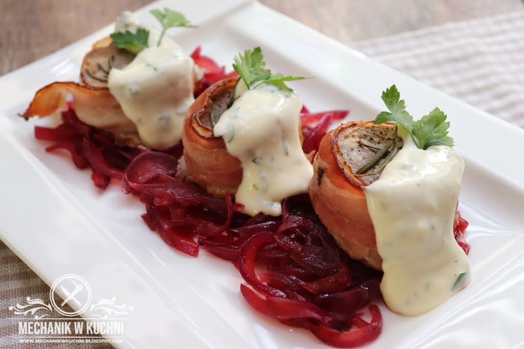 Mechanik w kuchni: Medaliony z polędwicy zawijane w boczku