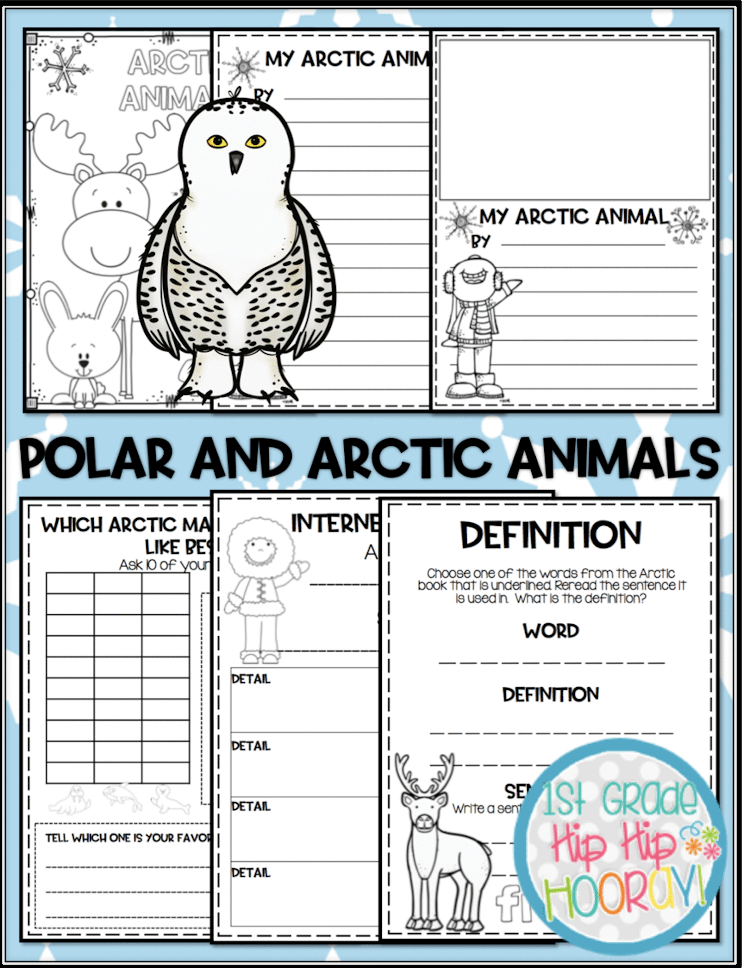 1st Grade Hip Hip Hooray!: Arctic Animals...Read, Write, Report ...