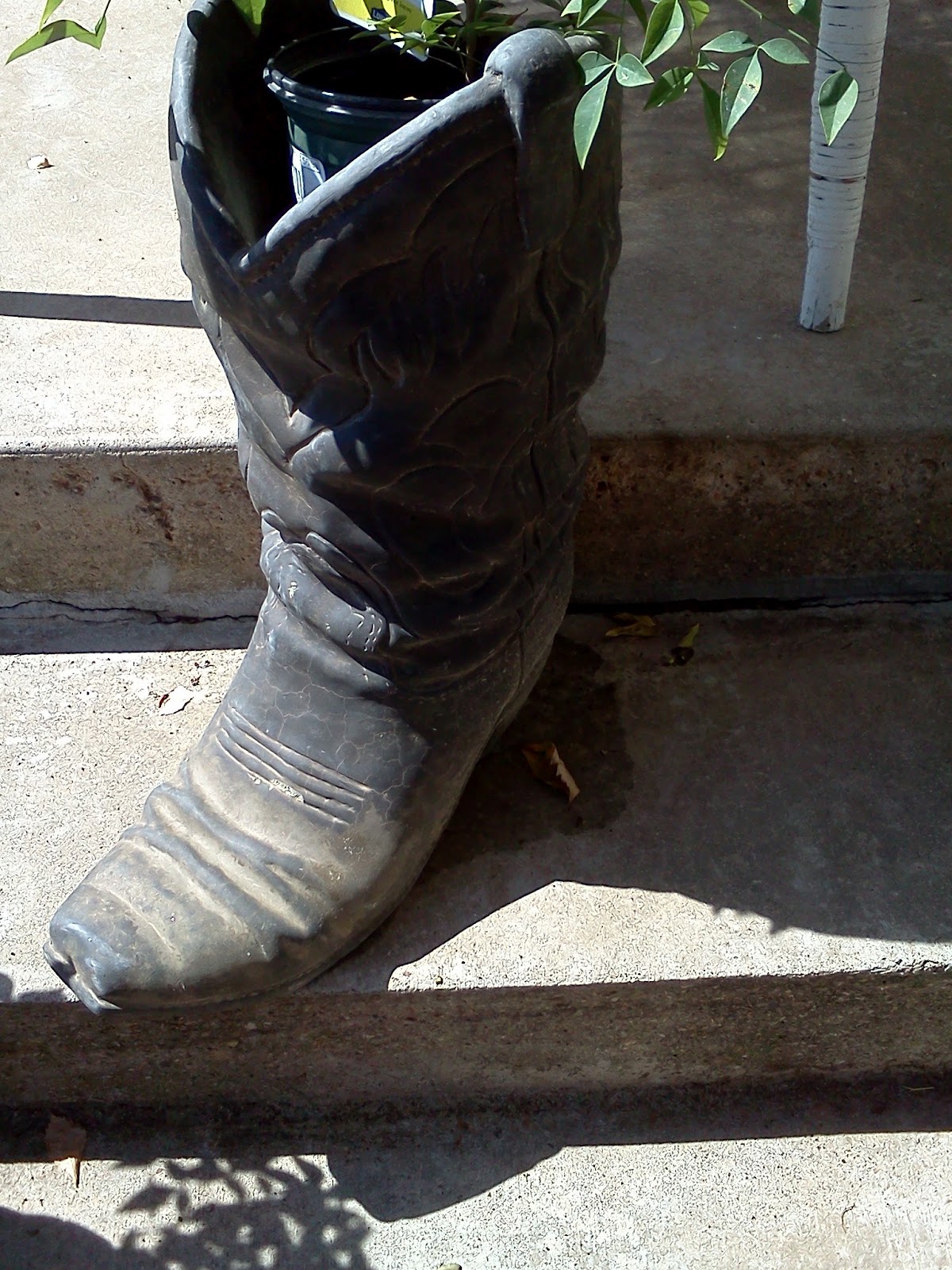 Maryland House Antiques: Cowboy Boot Planter