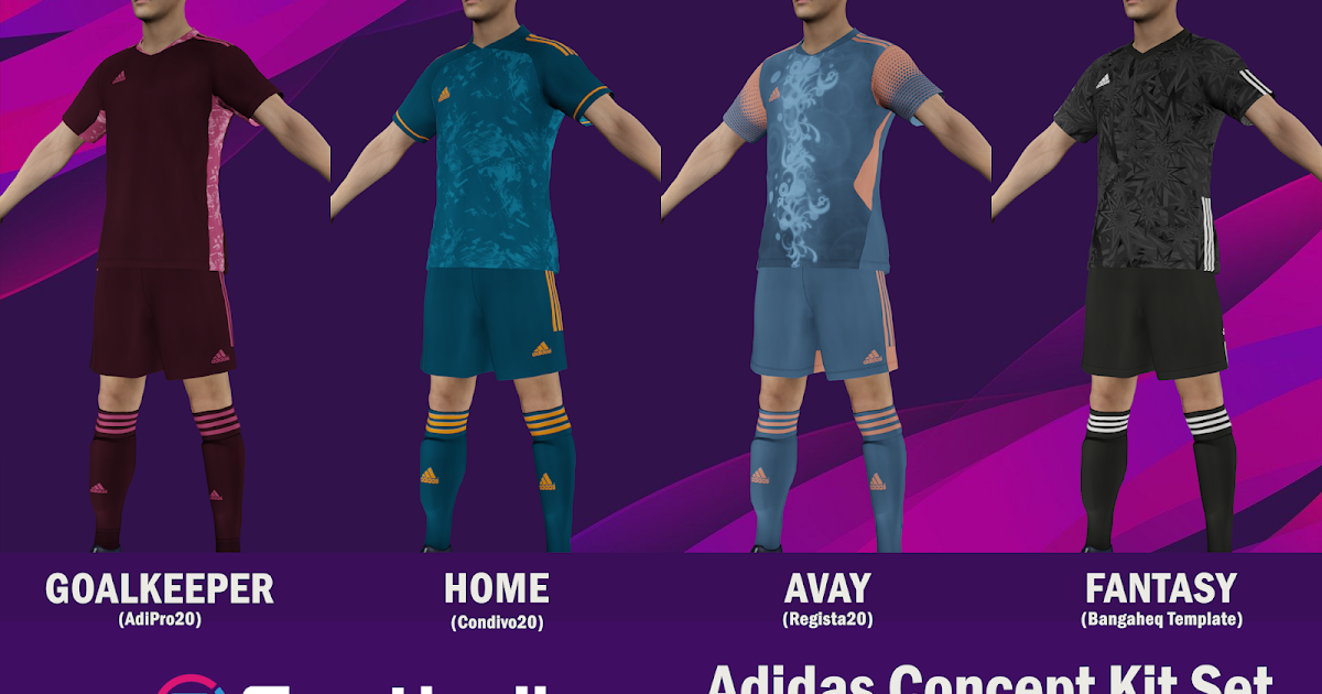 Adidas Concept Kits Pack: 4 (PNG) by @maker_kit