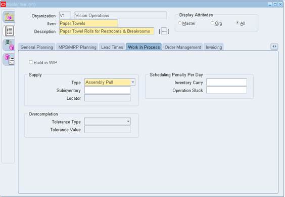 Oracle Applications Oracle Projects Integration With Inventory Module
