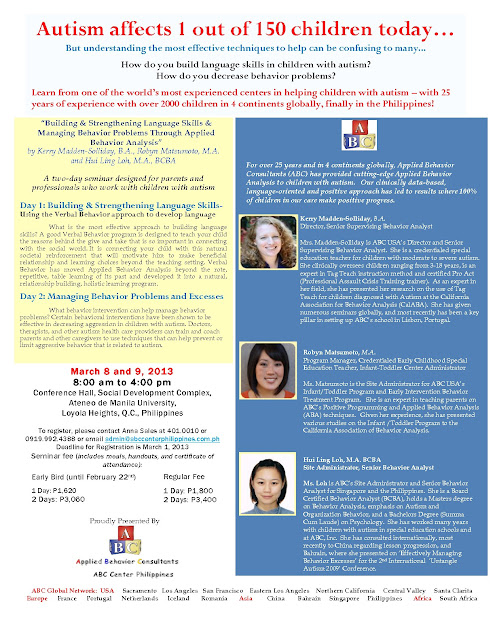 Seminar: Building & Strengthening Language Skills & Managing Behavior ...