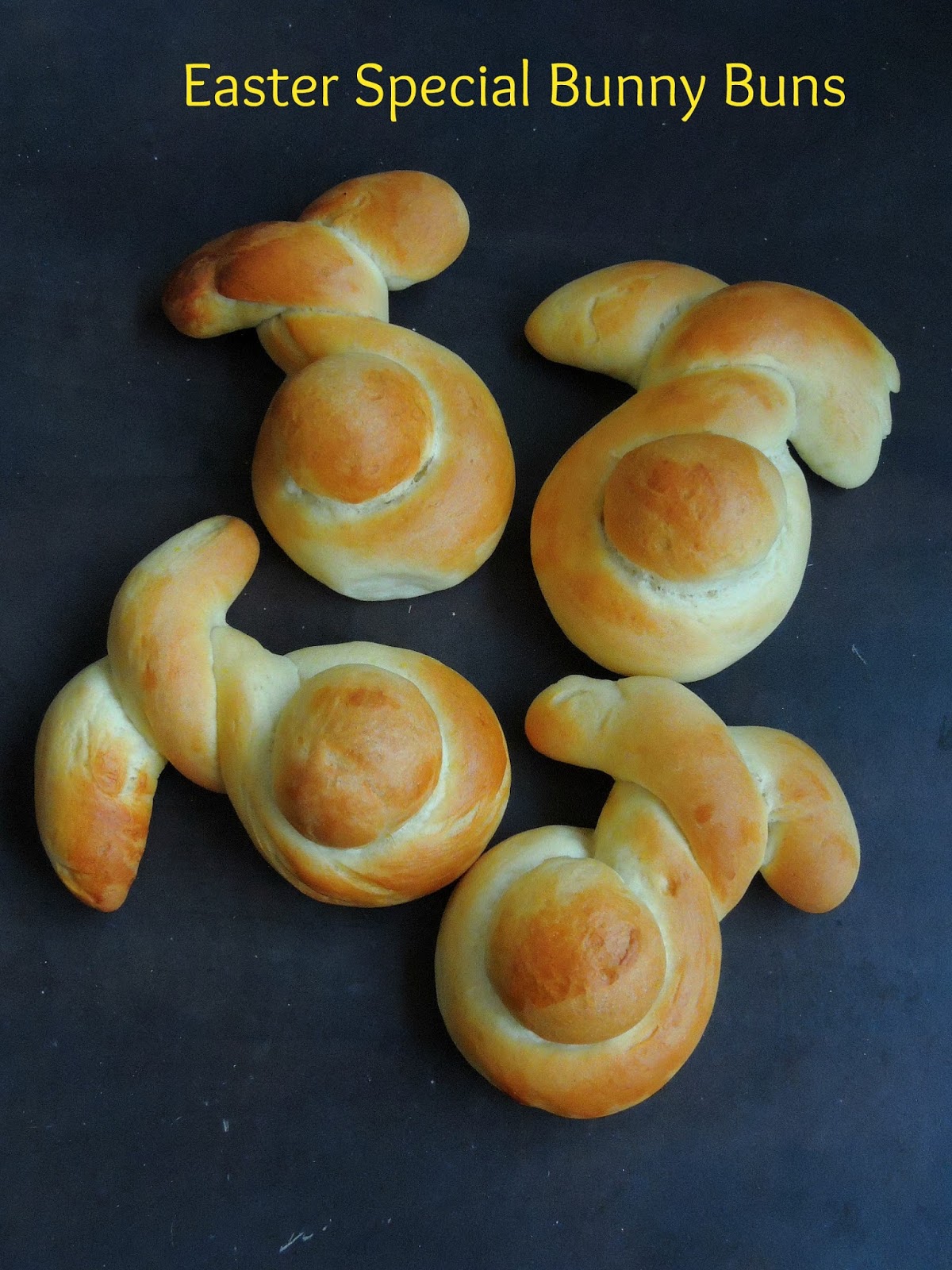 Priya's Versatile Recipes: Easter Special Bunny Buns