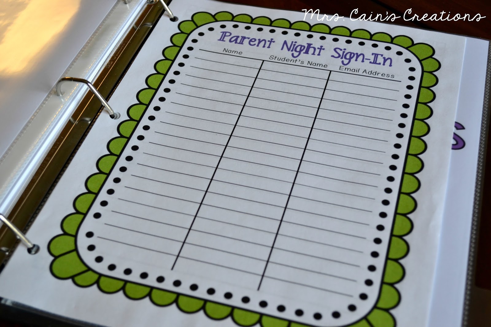 Mrs. Cain's Creations: Creating a Teacher Binder That Works for YOU ...