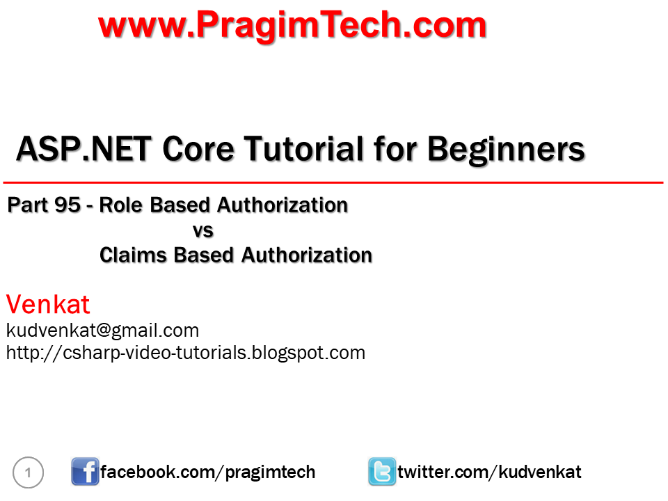 Sql server, .net and c# video tutorial: Role based authorization vs ... Sql server, .net and c# video tutorial: Role based authorization vs ...
