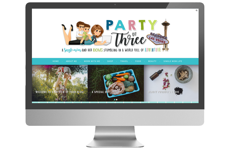 Modern Blogger Blog Designs | Simply Stella Design Studio