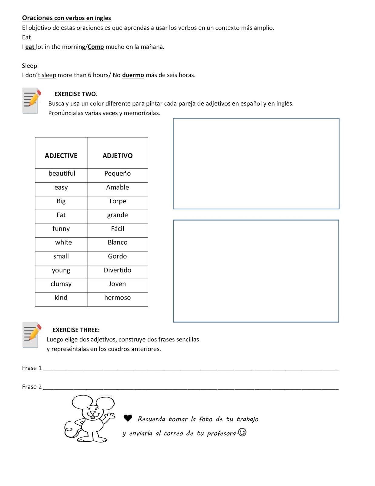 MAUXIPRIMARIACUARTO: Prácticas de inglés