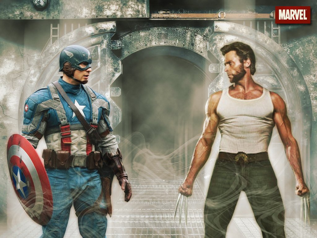 MANGA V/S COMICS: Captain america vs wolverine