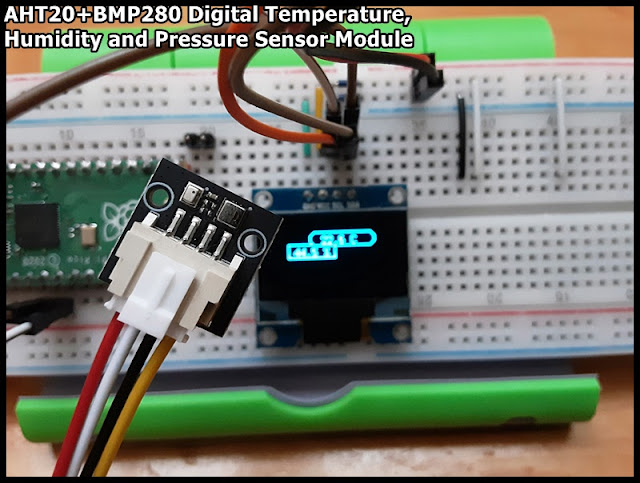 Hello Raspberry Pi: RPi Pico/CircuitPython x AHT20+BMP280 (Temperature ...