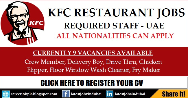 KFC Job Opportunities Positions Available