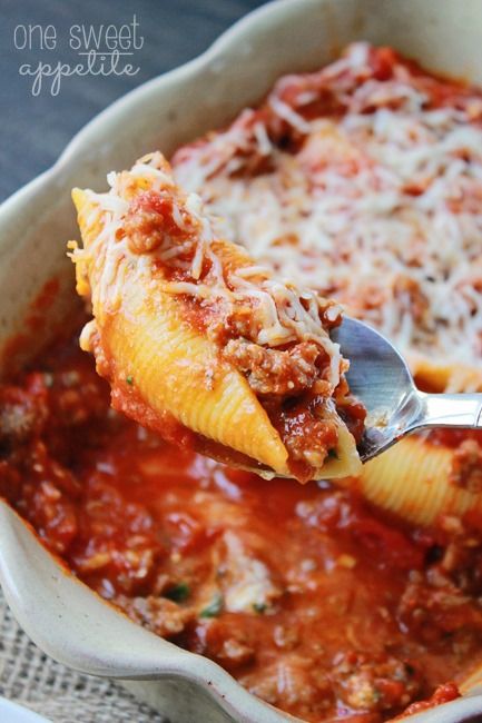 Lasagna Stuffed Shells - Recipe 88
