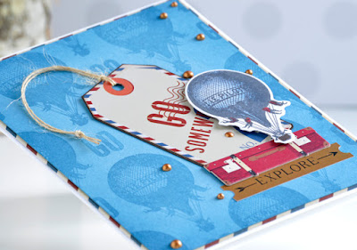FotoBella: Stamped Travel Cards with PhotoPlay Here & There Collection