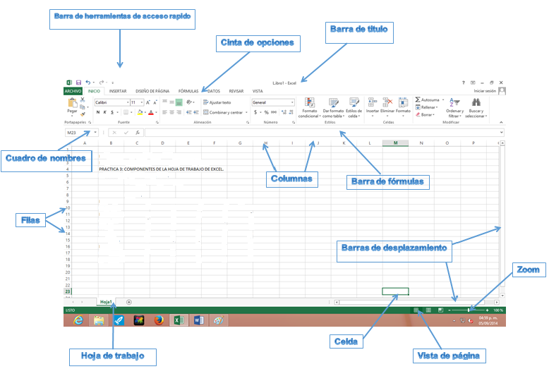 INFORMÁTICA II: CONCEPTOS BÁSICOS DE EXCEL.: 2014