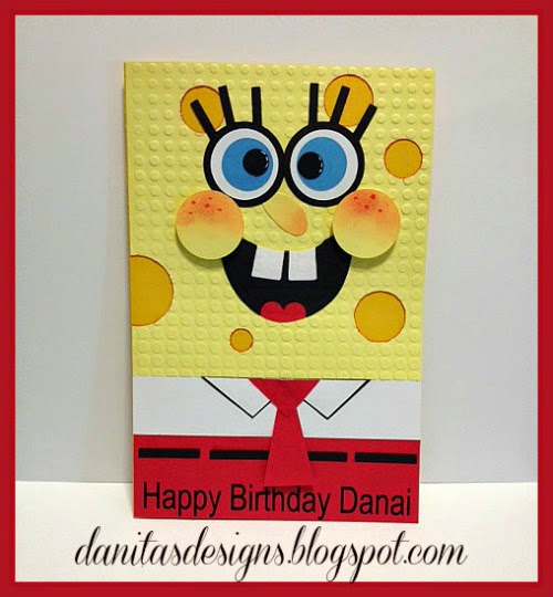 Danita's Designs!!! : SpongeBob Birthday Card