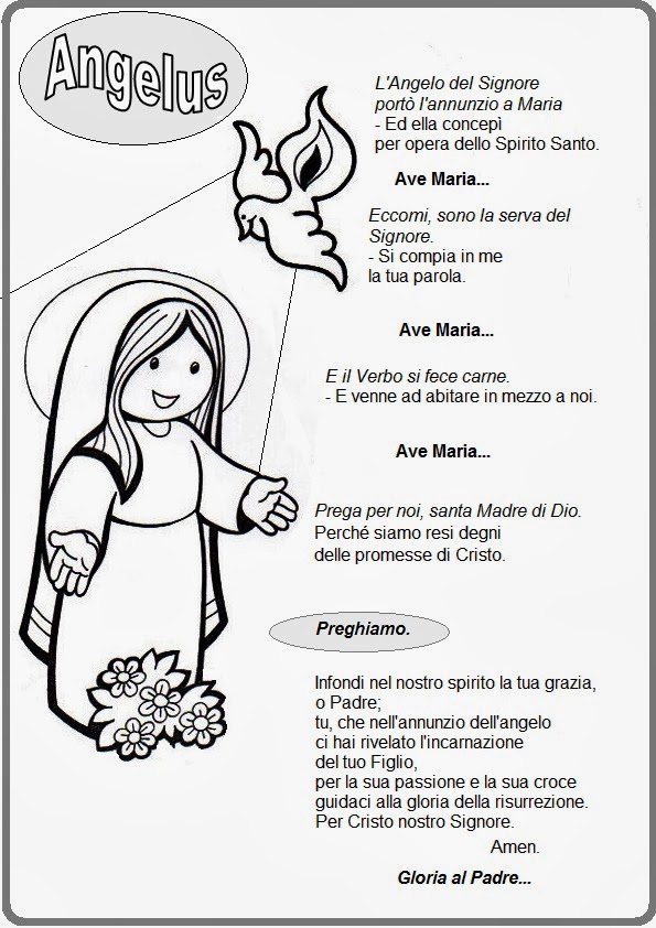 El Angelus en italiano - Educacion Religiosa