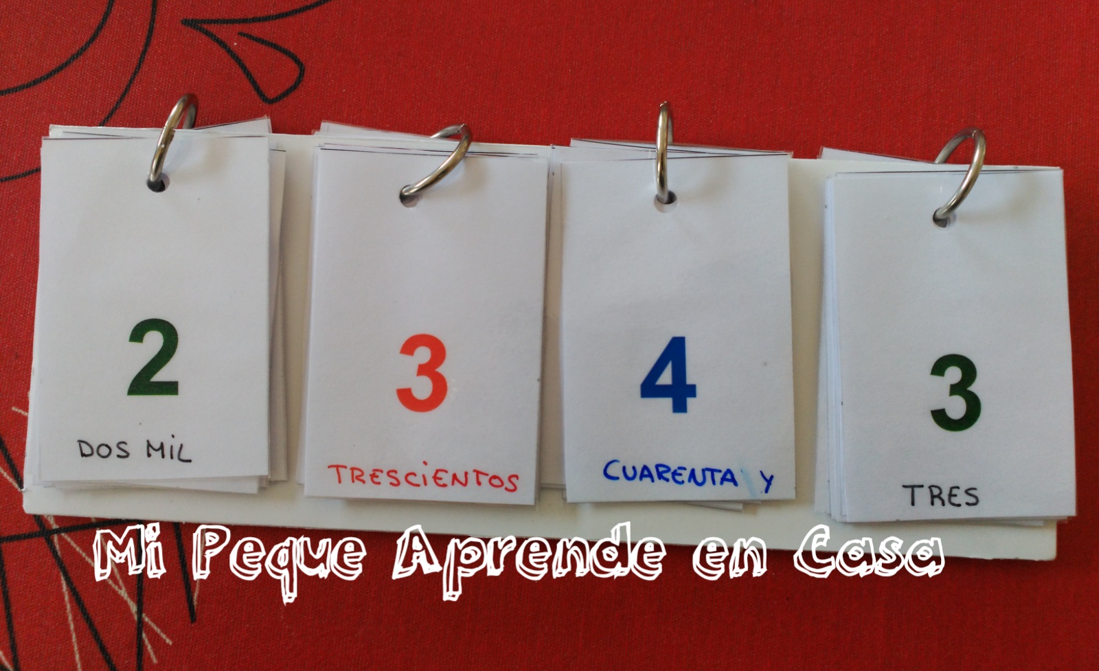 Mi Peque Aprende en Casa: Libro Móvil Palabras y Números