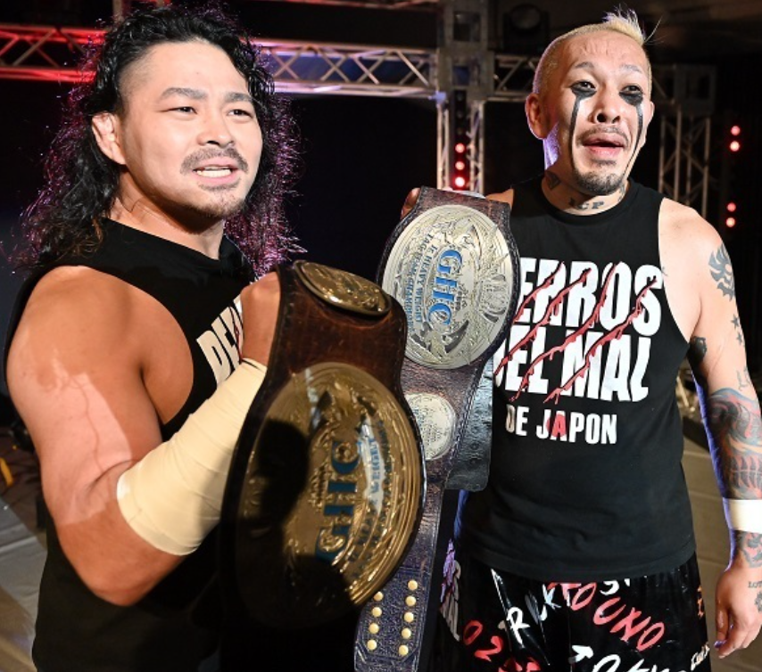 (NOAH CHRONOLOGY) GHC JUNIOR HEAVYWEIGHT TAG CHAMPIONSHIP: PERROS DE ...