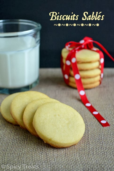 Spicy Treats: Biscuit Sablé / Eggless French Shortbread Biscuits ...