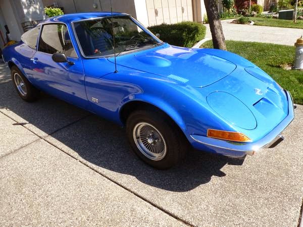 10k: Blue Opal: 1973 Opel GT - DailyTurismo