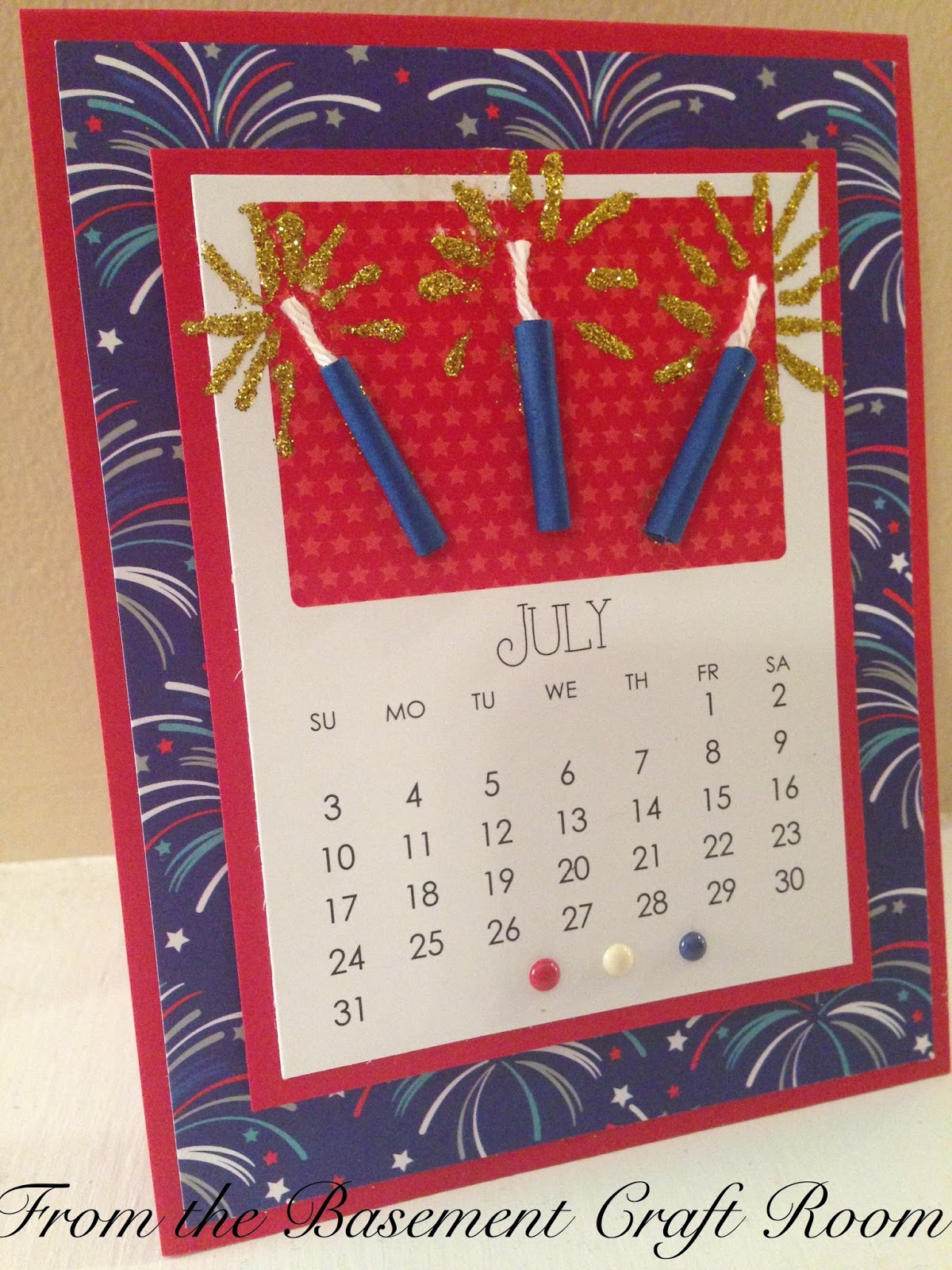 From the Basement Craft Room: Calendar Cards