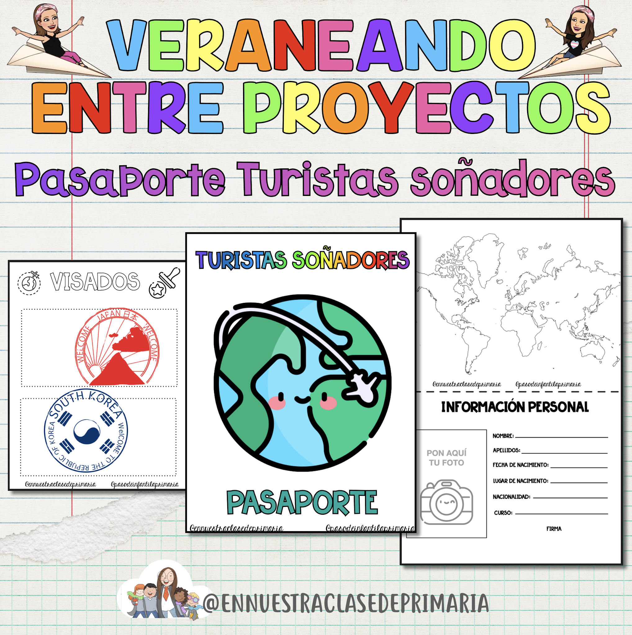 En nuestra clase de Primaria: Veraneando entre proyectos: PASAPORTE ...