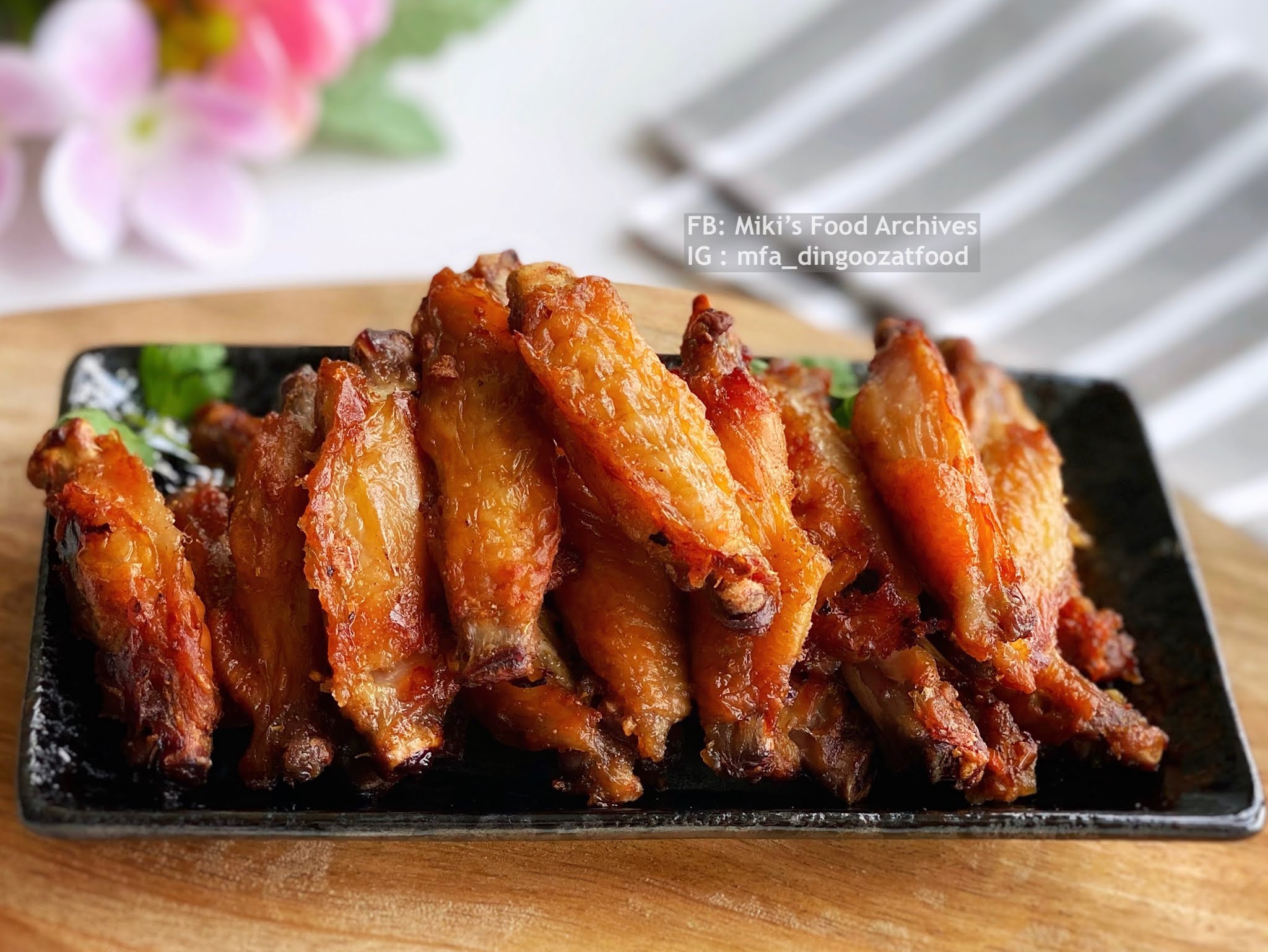 Miki's Food Archives : Thai Style Single Bone Chicken Wings 泰式单骨鸡翼/免油炸鸡翅膀