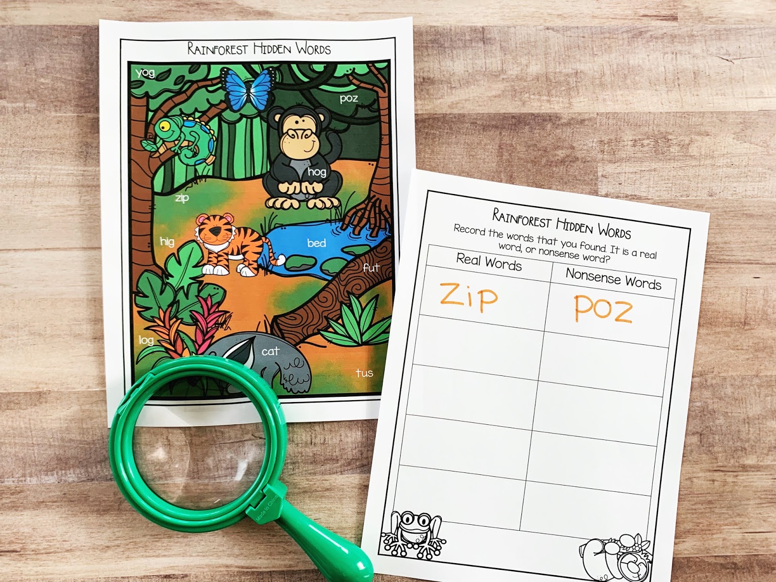 Rainforest ELA Unit for Kindergarten and 1st Grade | Busy Hands and Minds