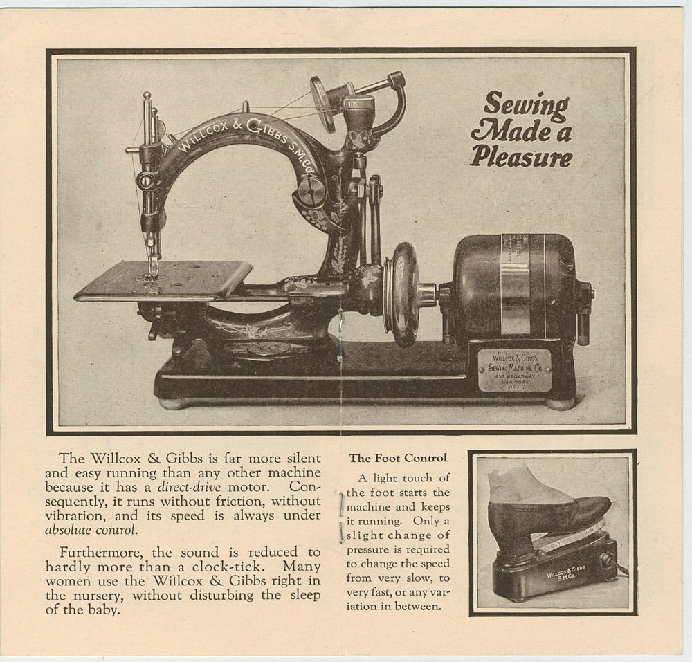 male pattern boldness: Amazing Willcox & Gibbs Sewing Machine Joins the ...