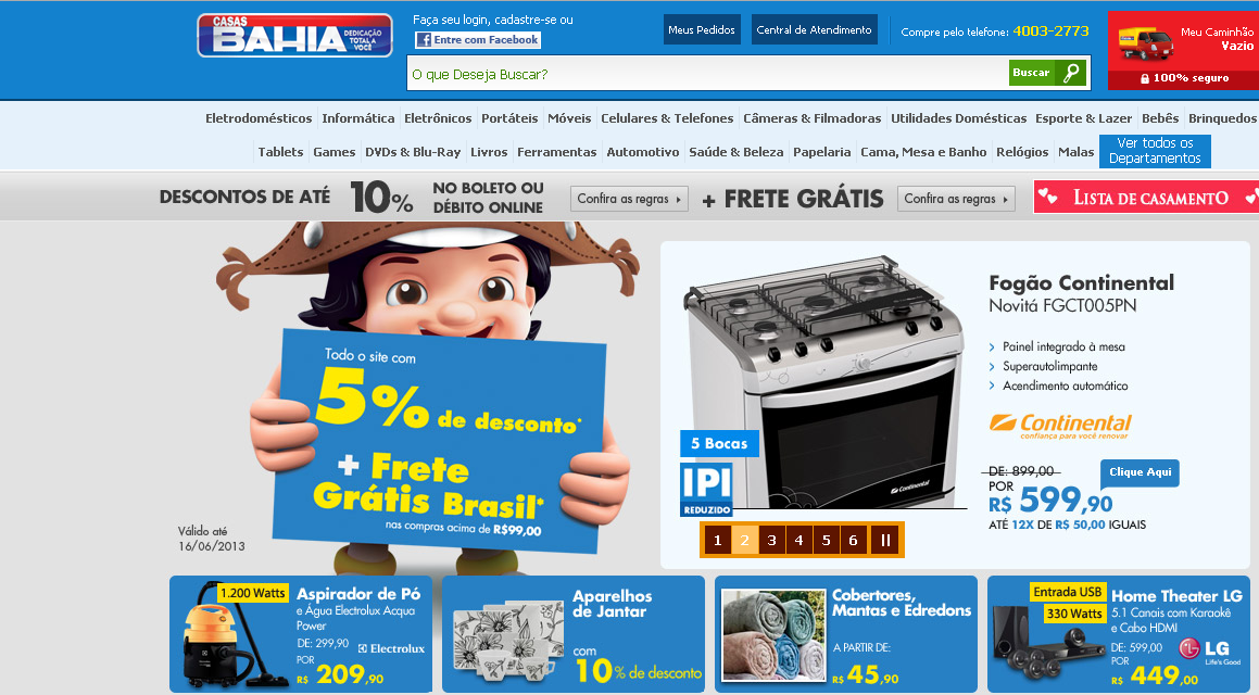 Buscas Top: www.casasbahia.com.br Loja Virtual Casas Bahia