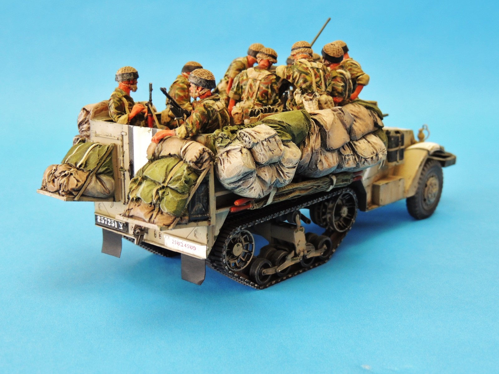 Ed Okun "Modeling Military History": IDF M3 Halftrack with soldiers ...