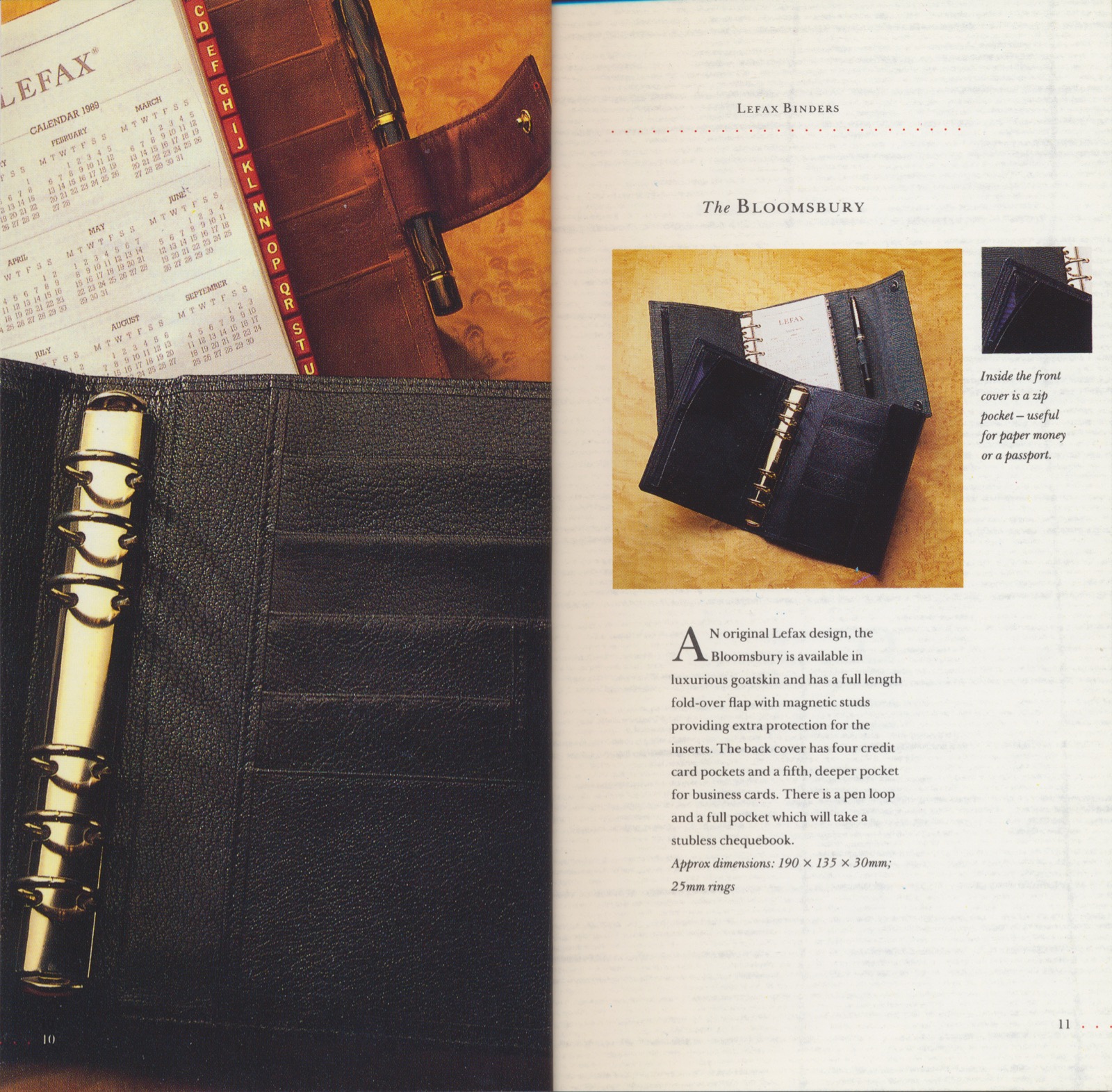 Philofaxy: Lefax 1989 - 1990 Catalogue